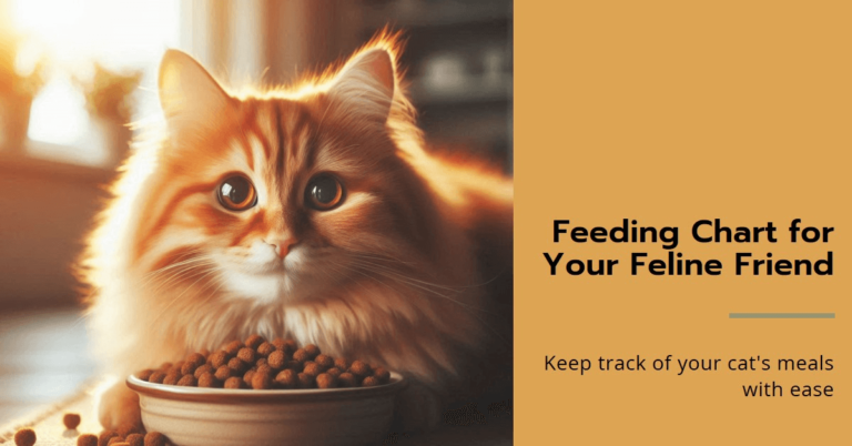 Free Printable Cat Feeding Chart: Wet and Dry Food Guidelines by Weight ...